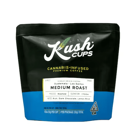 Kush Cups | Single Pod Pack Medium Roast Cannabis-Infused Coffee Pod ...