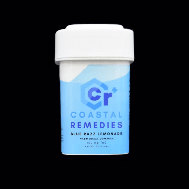 Coastal Remedies | Hash Rosin Gummies | Blue Razz Lemonade | 100mg THC ...