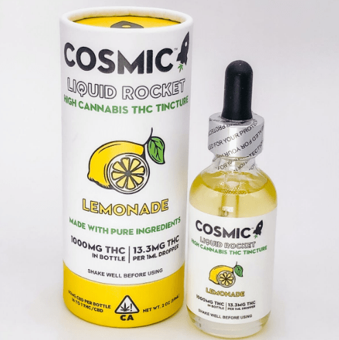 Cosmic Edibles | Lemonade Liquid Rocket Tincture 16:1 1000MG THC 60MG ...