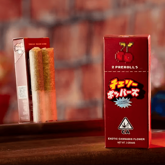 Super Dope | Power Ups - Cherry Popperz - 2x Pre Rolls | Sweede