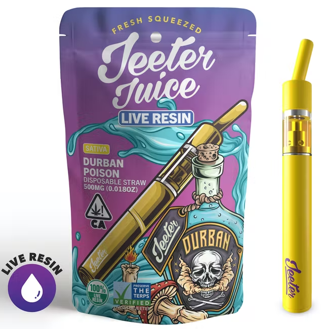 Jeeter | Juice Disposable Live Resin Straw - Durban Poison | Sweede