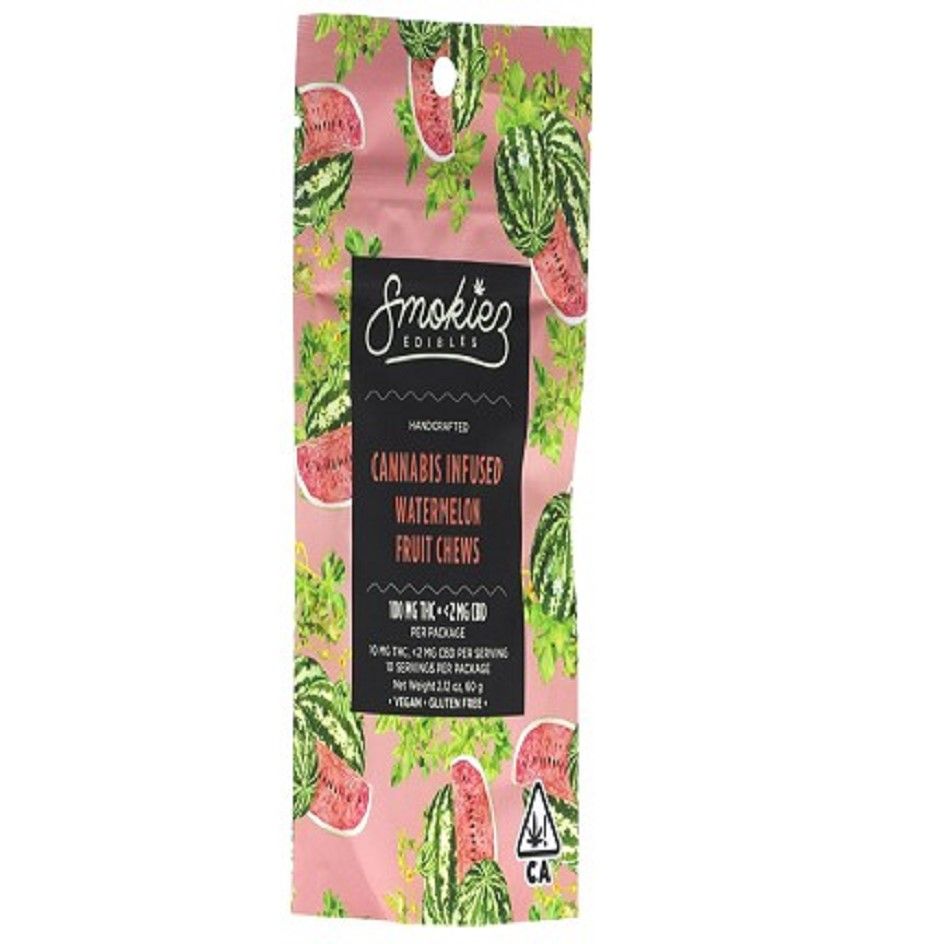 100mg Fruit Chews - Watermelon at KUSHAGRAM