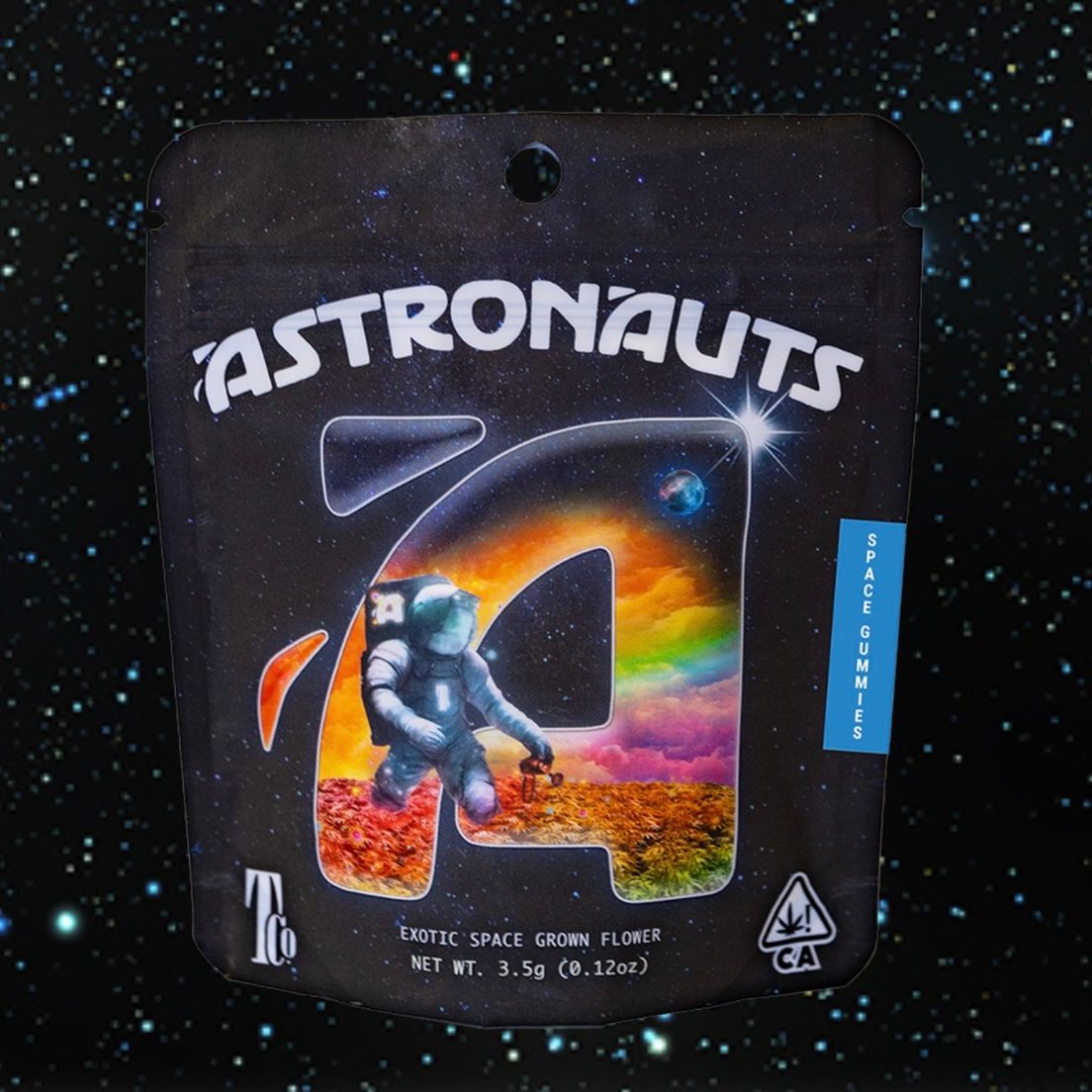 Astronaut In Space With Weed